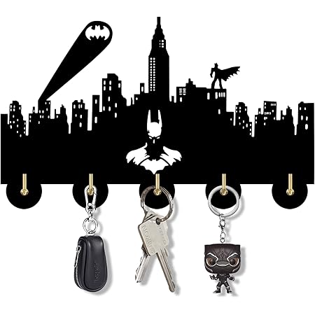 Amazon.com: Batman Key Holder, Key Hanger, Wall Key Rack, Wall Hooks ...
