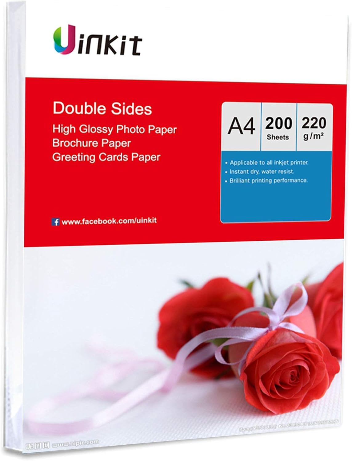 A4 Double Sided High Glossy Photo Paper Inkjet Paper 220Gsm Uinkit a4-double-sided-high-glossy-photo-paper-inkjet-paper-220gsm-uinkit