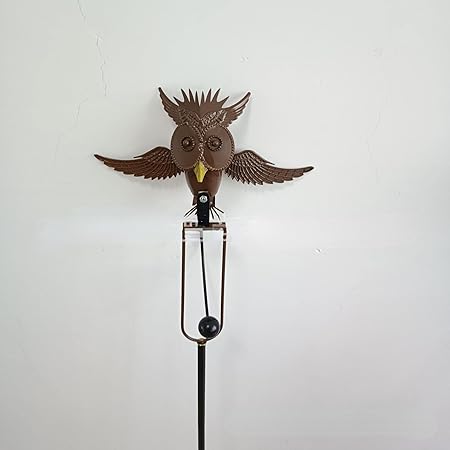 Amazon.com : Esschert Staked Metal Giant Flying Owl Rocker, 84" H ...