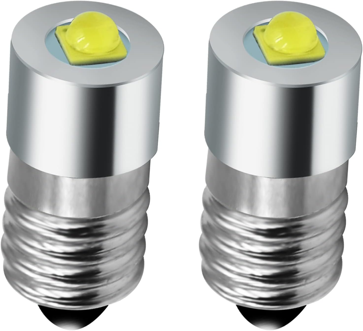 Ruiandsion 4pcs 3V 6V 12V E10 LED Bulb 3030 3SMD White LED Replacement ...