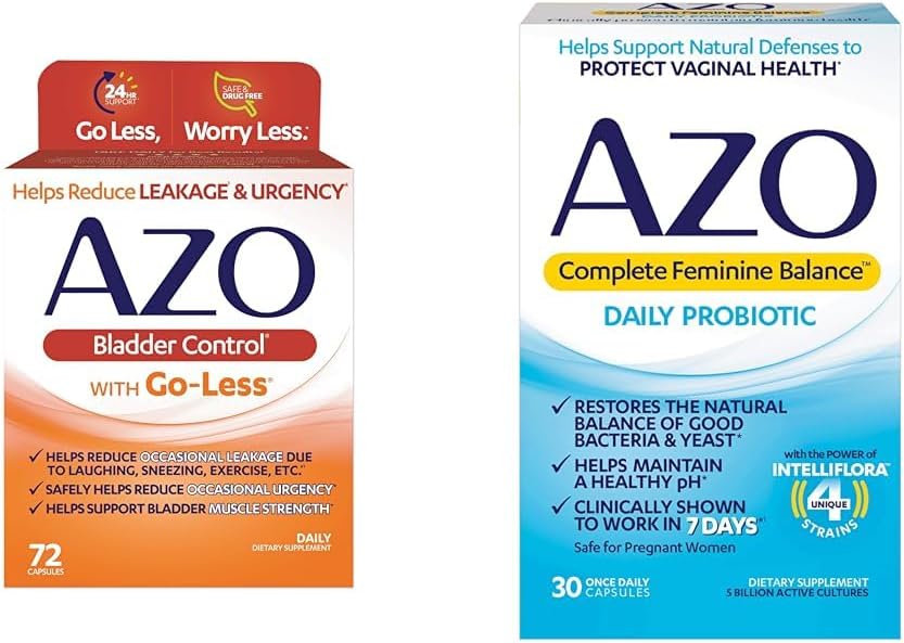 Amazon.com: AZO Bladder Control with Go-Less Daily Supplement | Helps ...