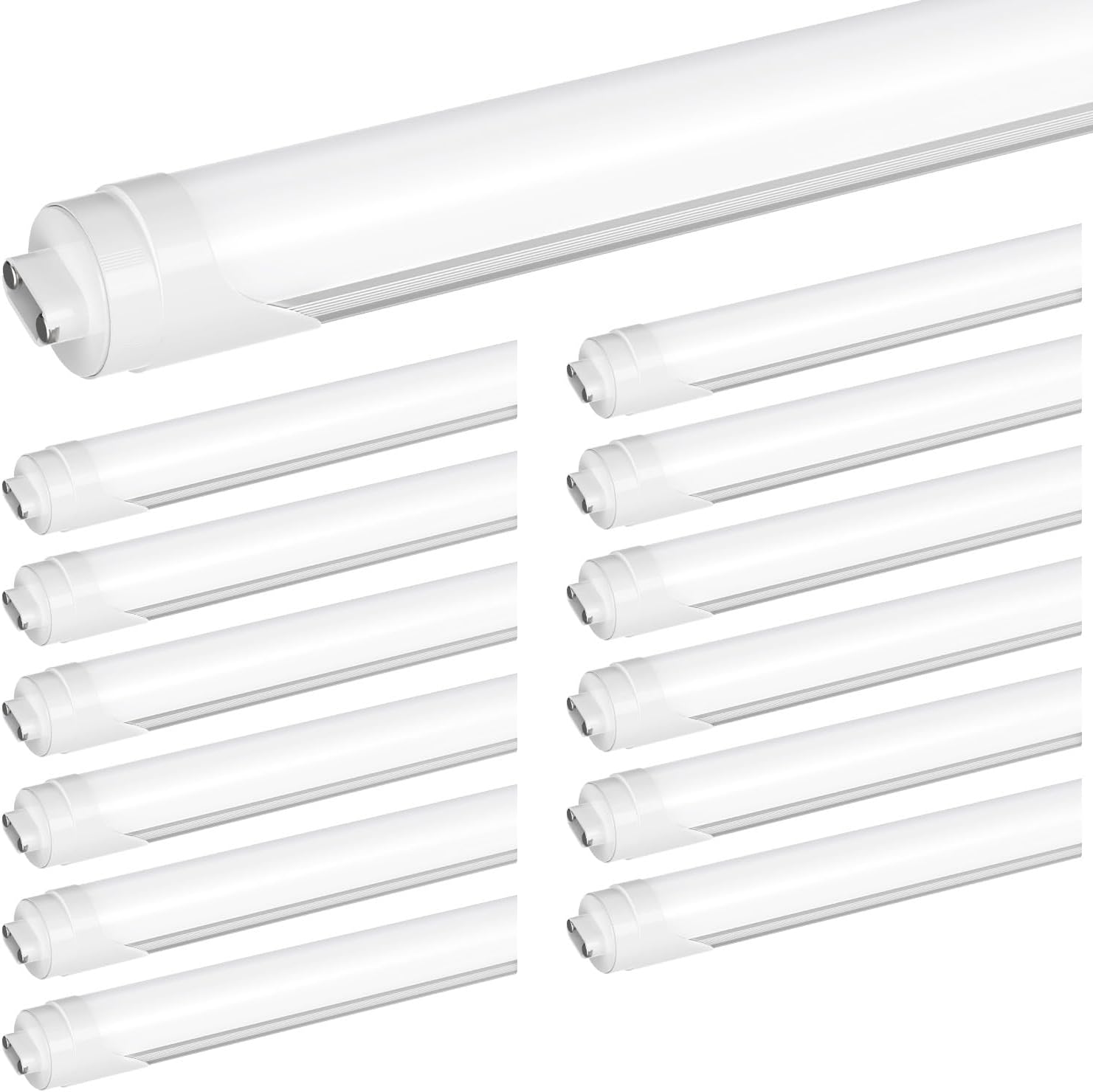JESLED R17D/HO 8FT LED Bulbs, Rotate Tube Light Bulb 8 Foot, 5000K ...