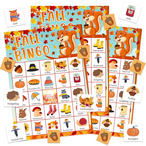 Best Fall Bingo for Adults: Engaging Autumn Party Games for Big Groups ...