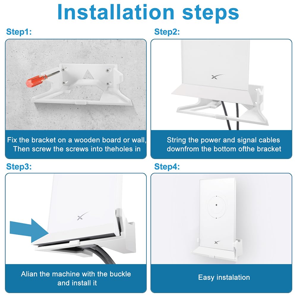Snapklik.com : Sactulaz For Starlink Router Mount And Cable Wrap Cord ...