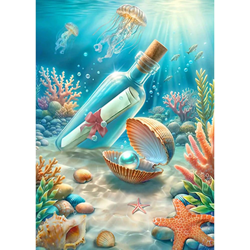 Amazon.com: SJUTOUCI Diamond Painting Kits for Adults, Sea World ...