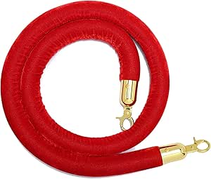 Amazon.com: Wcxixo Velvet Hanging Rope Crowd Control Rope, 2 Ft/ 3 Ft ...