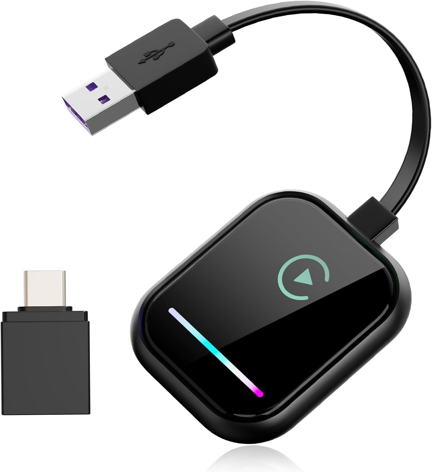 Amazon.com: Zixatee Wireless Carplay Adapter for iPhone, Converts Wired ...