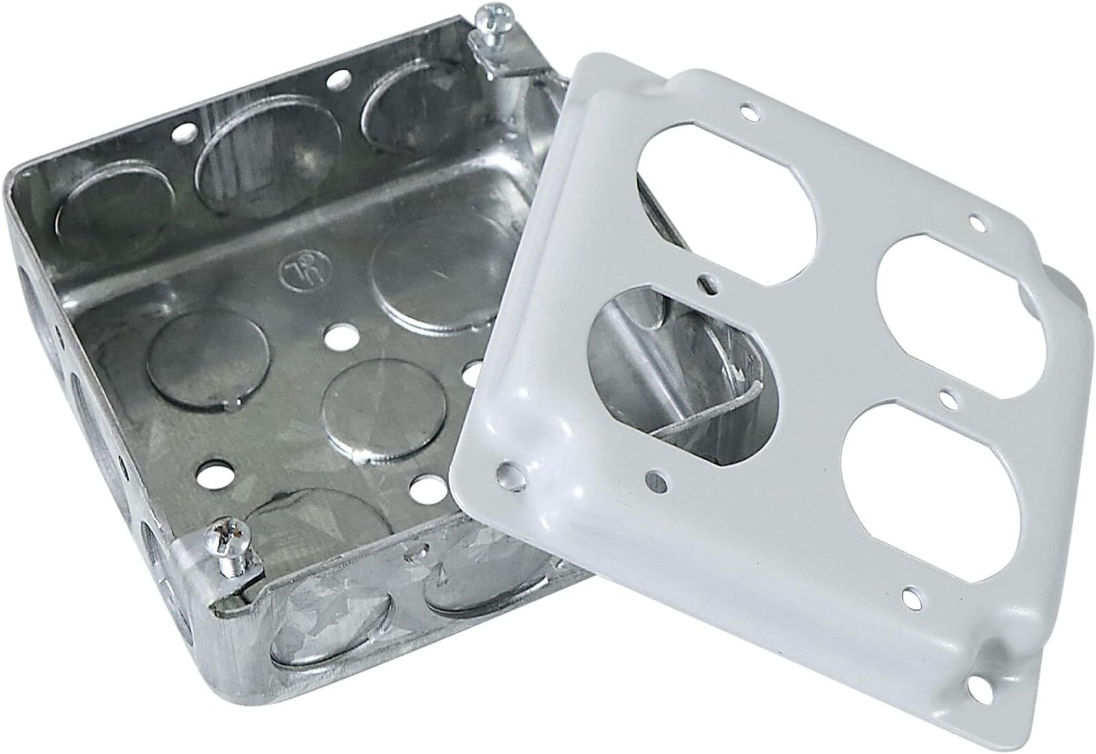 Hubbell-Raco 678 2-1/8-Inch Deep, 1/2-Inch End Knockouts, Wood/Metal ...