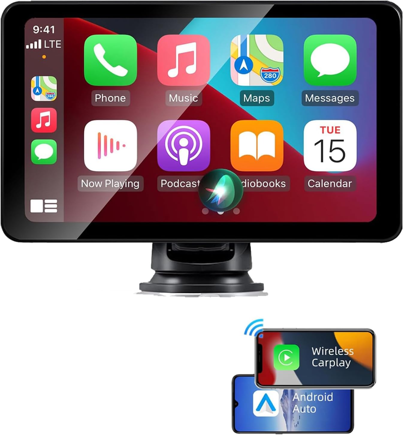Amazon.com: Plimpton 2025 Portable Carplay for Apple/Android Auto ...