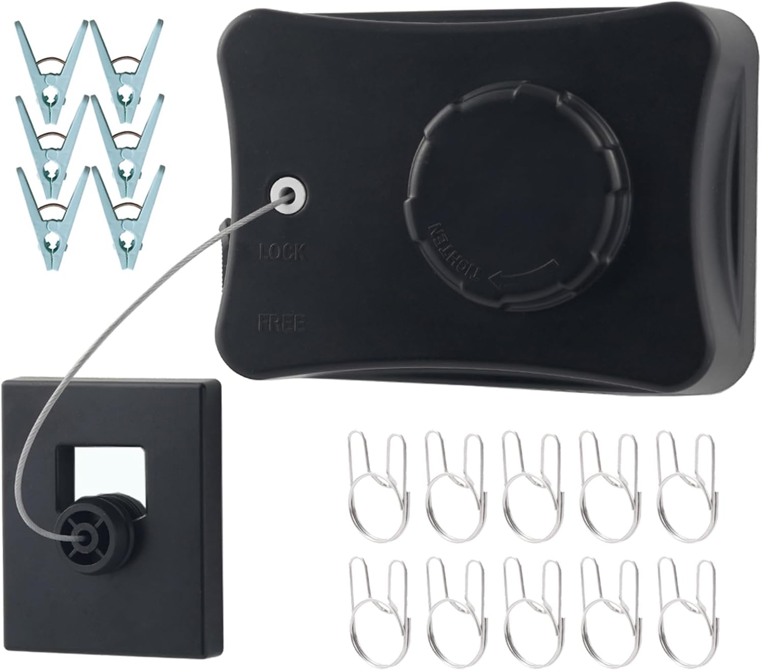 Amazon.com: Retractable Clothesline,Stainless Steel Clothing Line Dryer ...