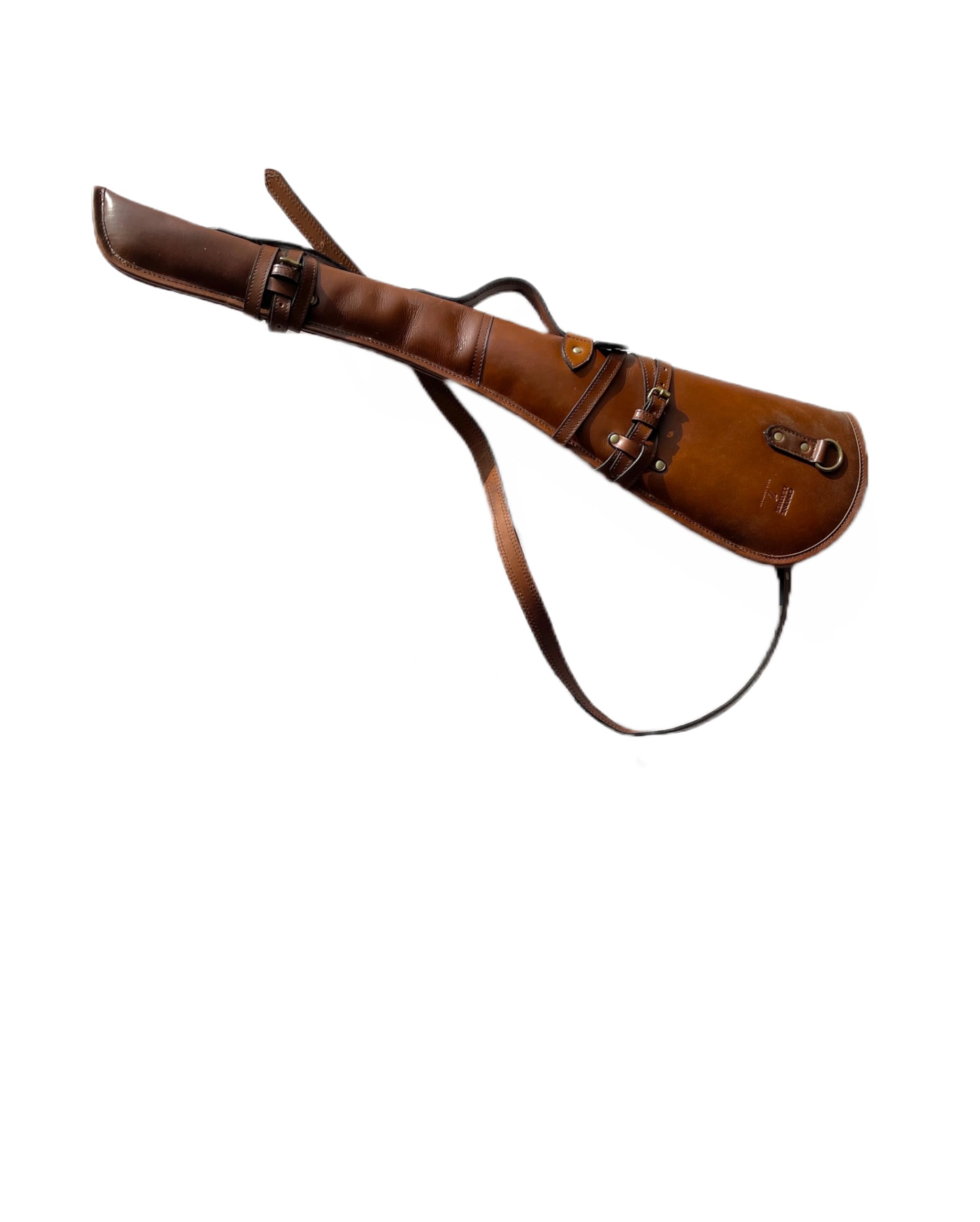 Western hardwax Leather Shooting gun cover shotgun case leather rifle ...