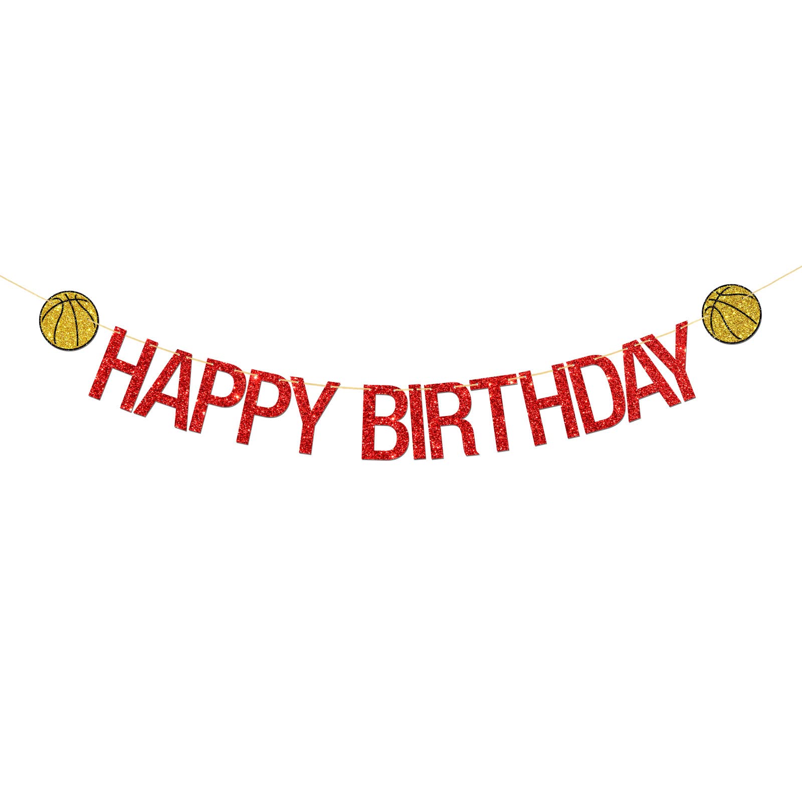 Amazon.com: RoadSea Basketball Happy Birthday Banner - Sport Theme ...