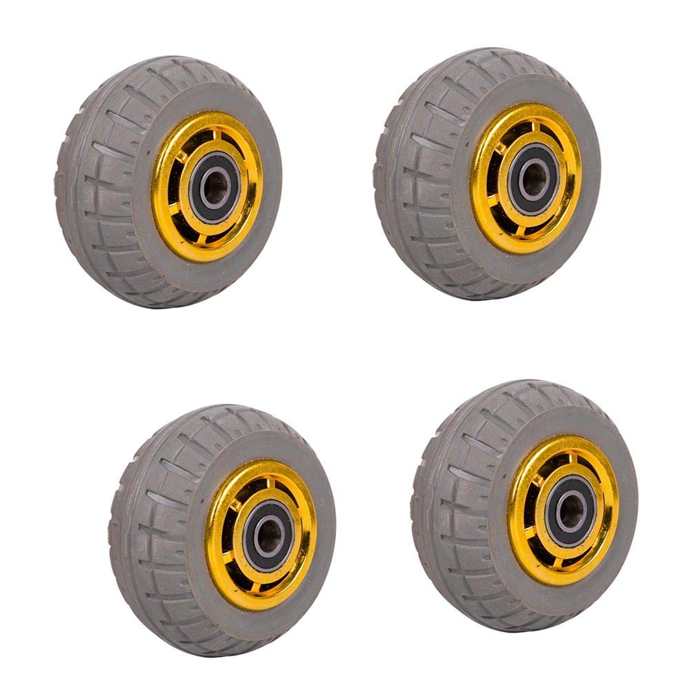 Buy Casters (4 Pack) 6 inch rubber heavy duty silent 4 inch 5 inch 8 ...
