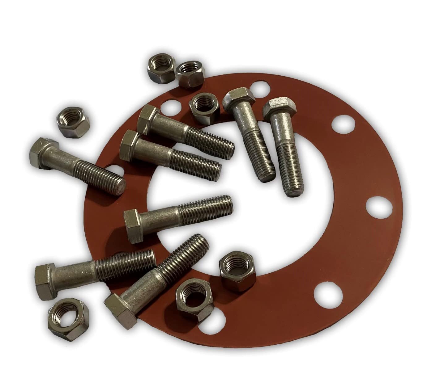 Amazon 6 Flange Pack Includes 1 8 Full Face Red Rubber Gasket amazon-6-flange-pack-includes-1-8-full-face-red-rubber-gasket