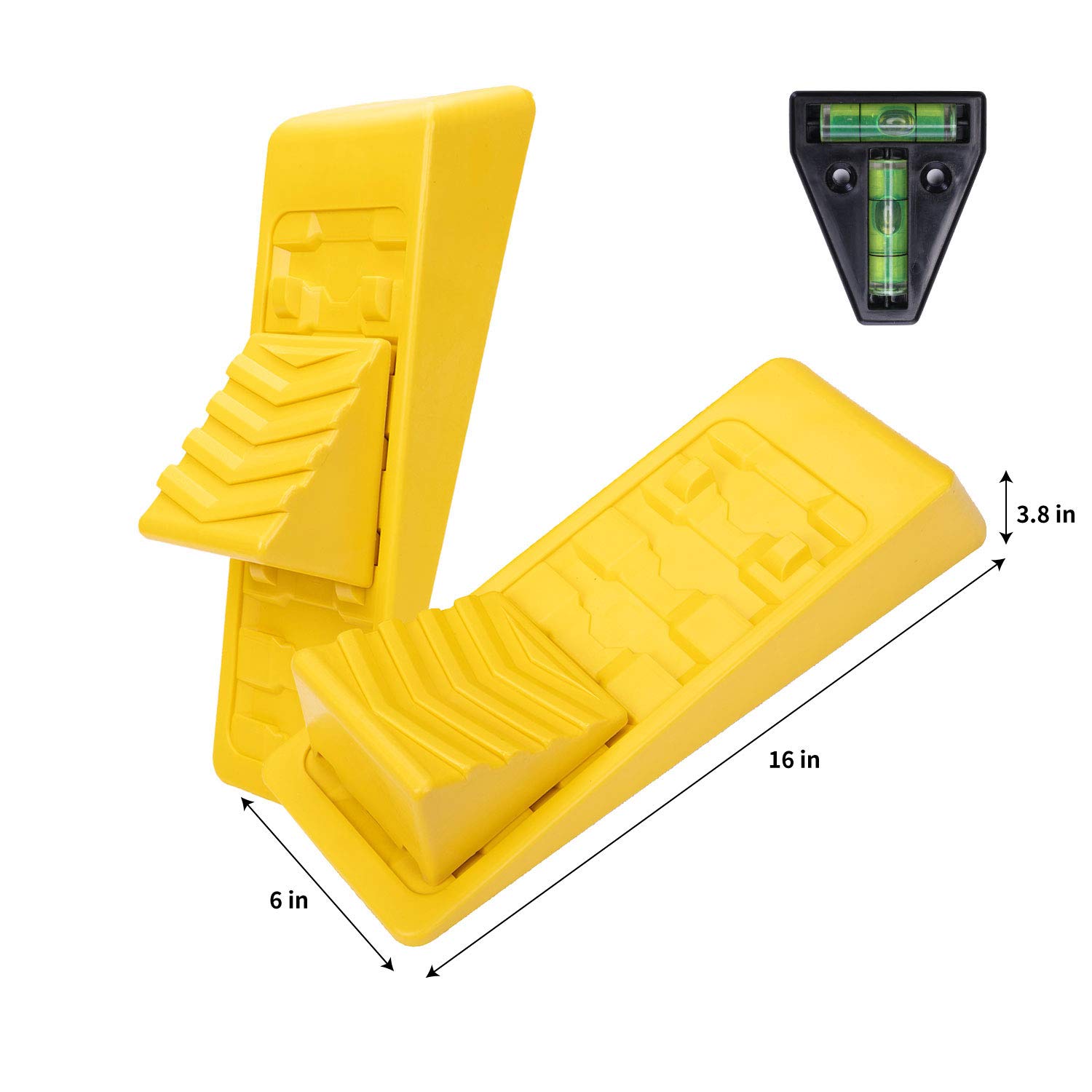 Buy n Wheels RV Leveling Blocks Wheel Chocks Heavy Duty Trailer Leveler ...