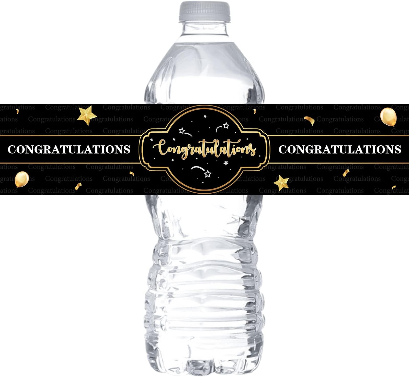 Amazon.com: MonMon & Craft Congratulations Water Bottle Labels Stickers ...