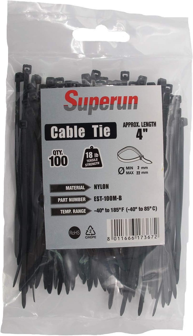 Amazon.com: Zip Ties 4 inch, Small Zip Ties with 18 lb Tensile Strength ...