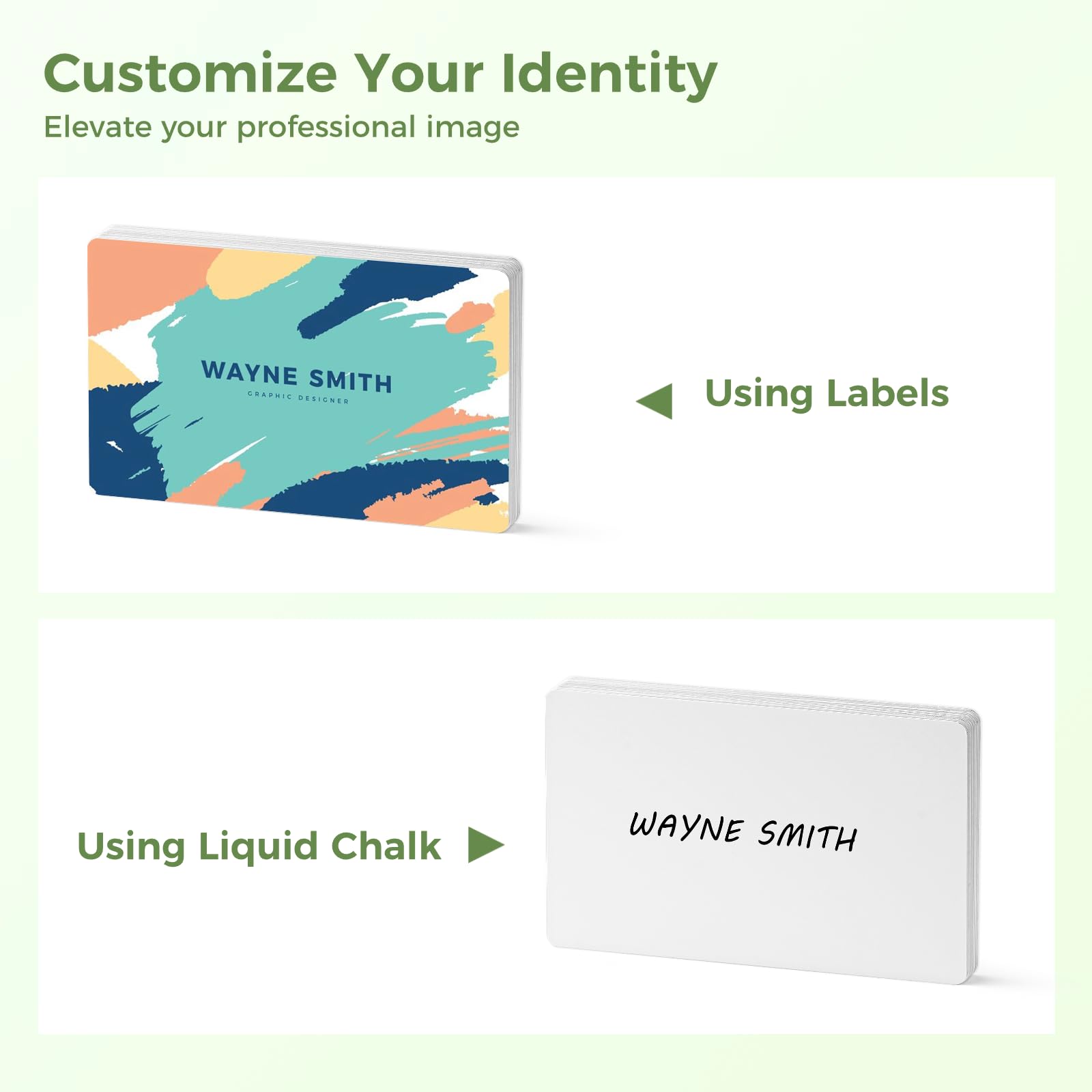 Snapklik.com : 20-Pack Magnetic Name Tags, 2.1 X 3.4 Magnetic Blank ...