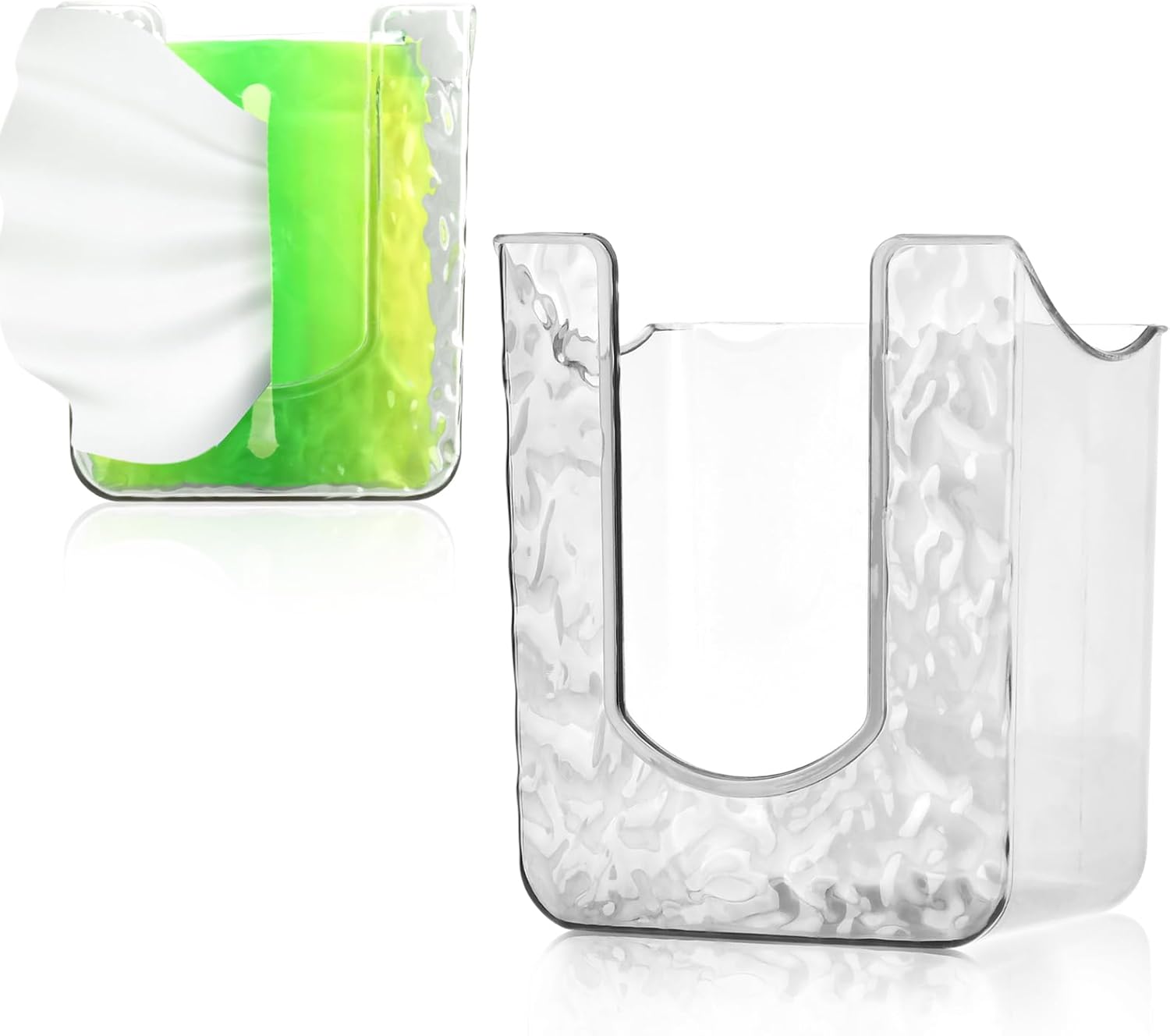 Amazon.com: HONUTIGE Kitchen Wipes Storage Box, Clear, Minimalistic ...