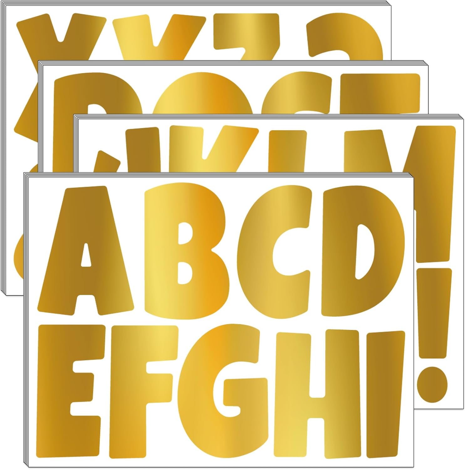 Amazon.com: Bemeol Bulletin Board Letters Set 20 Sheets 4 Inch Alphabet ...