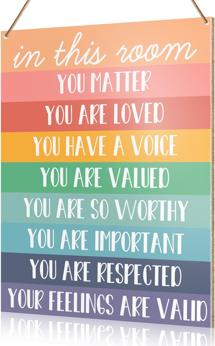 Amazon.com: Motivational Classroom Wall Sign Hanging Decor, in This ...