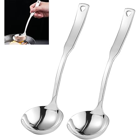 Amazon.com: ZDFQly Small Ladle, Gravy Ladle, SUS304 Stainless Steel ...