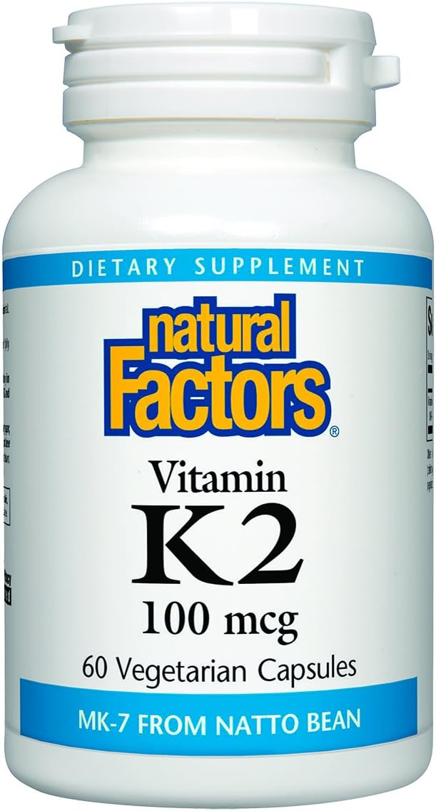 Amazon.com: Natural Factors, Vitamin K2 100 mcg, Supports Bone and ...