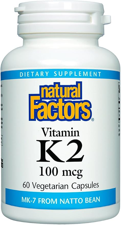 Amazon.com: Natural Factors, Vitamin K2 100 mcg, Supports Bone and ...