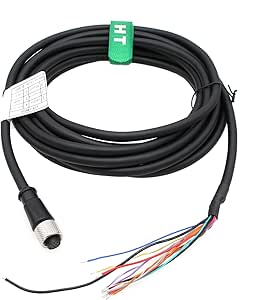 Amazon.com: HangTon Power IO Cable M12 A-Coded 12 Pin to Open Wire for ...