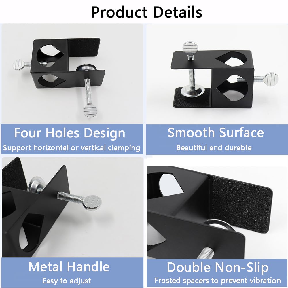 Snapklik.com : Deck Torch Clamp Outdoor Torch Mount Holder Metal Black ...