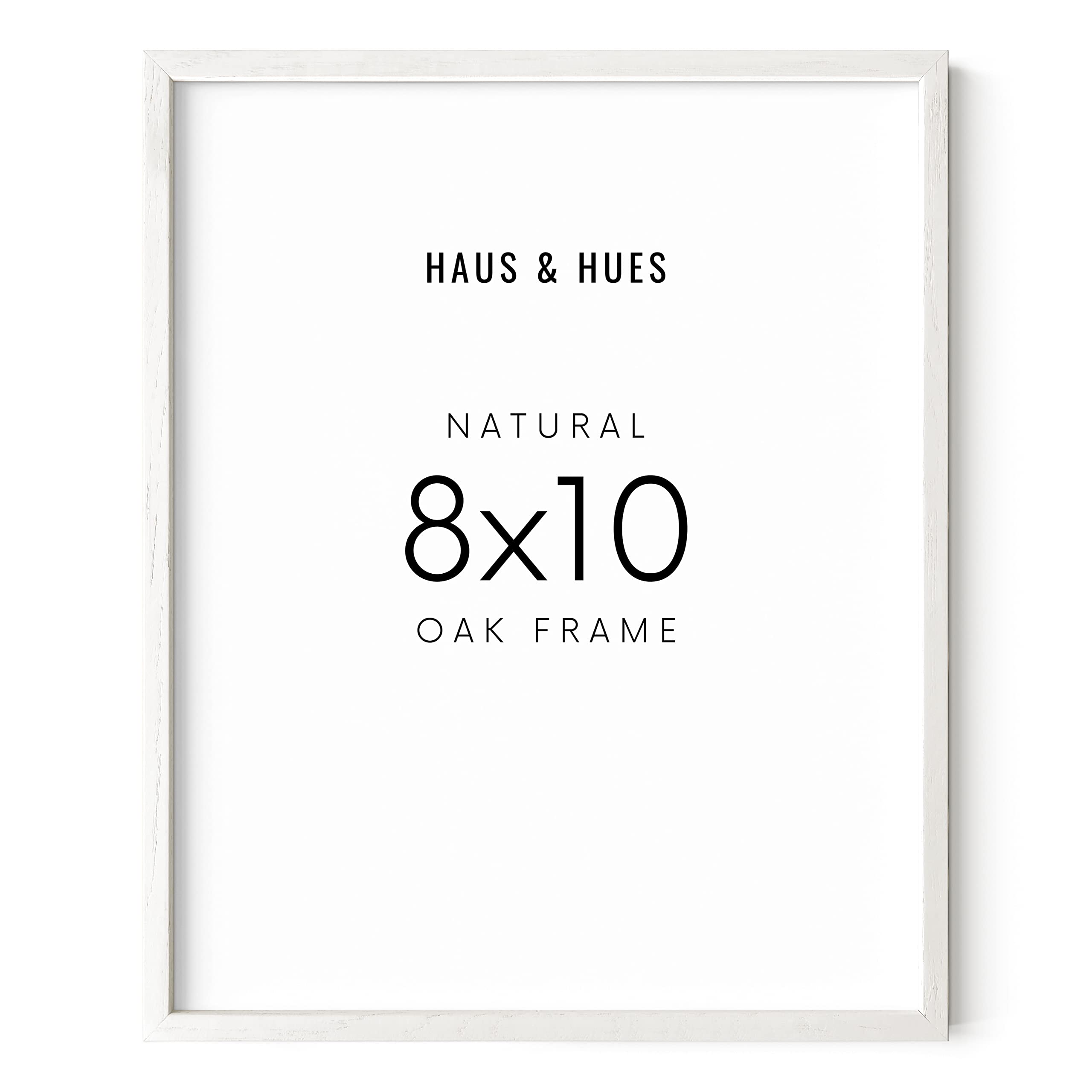 HAUS AND HUES 8x10 White Picture Frame Set of 1 - Wood Frame 8x10 ...