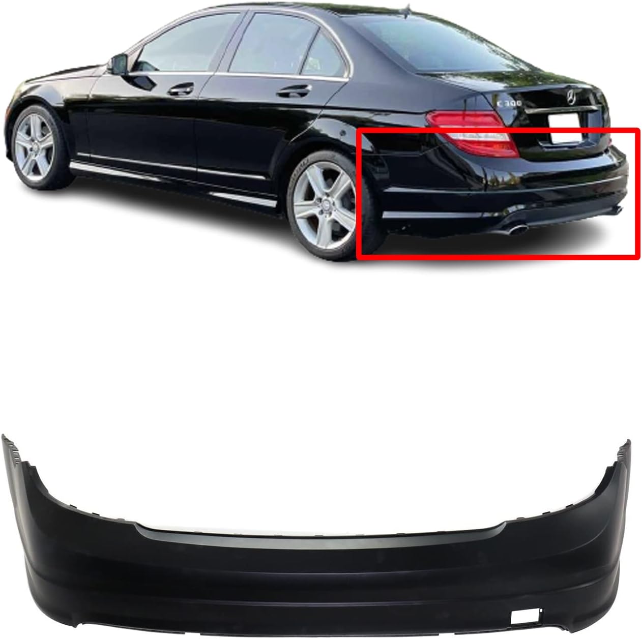Amazon.com: Garage-Pro Bumper Cover Compatible with 2008-2009 Mercedes ...