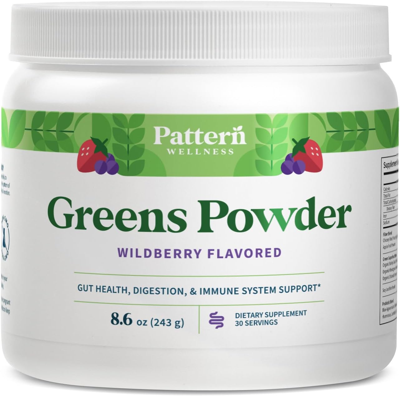 Amazon.com: Pattern Wellness Greens Powder Superfood - Complete with ...