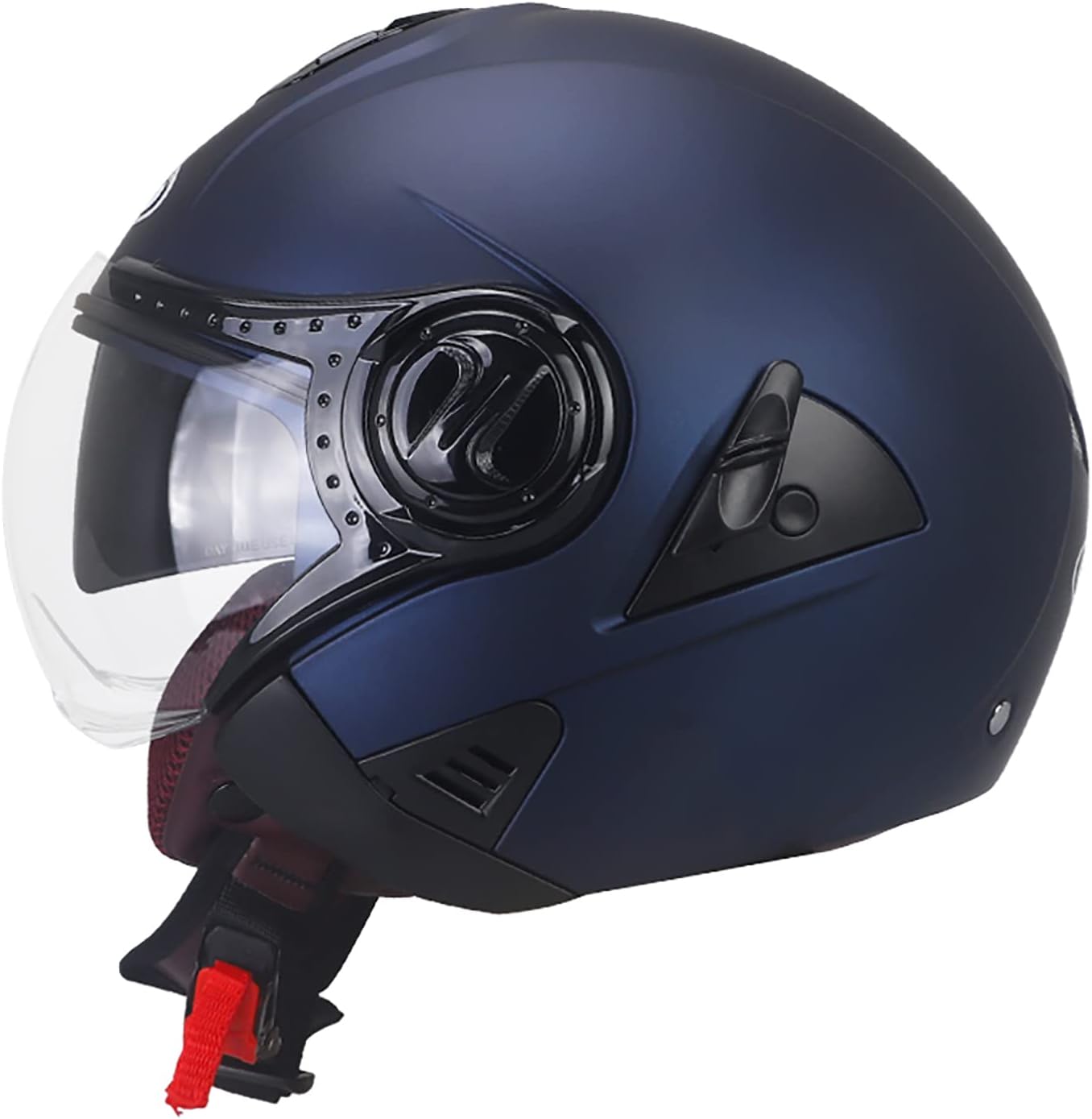 Amazon.com: GAOZCTT Open Face Motorcycle Helmet with Visor, 3/4 Retro ...