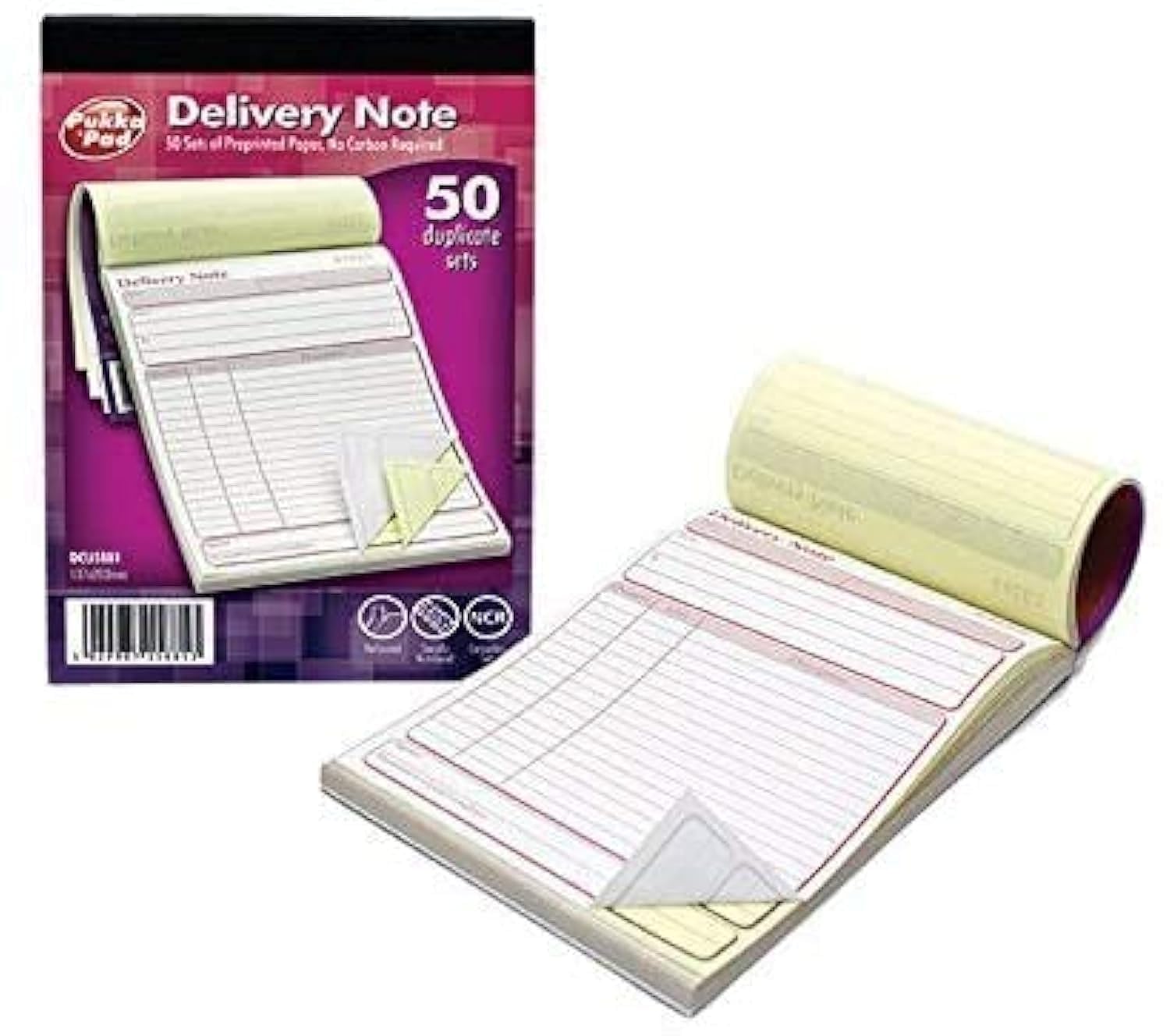 Pukka Pad, NCR Duplicate Delivery Note Book 137 x 203mm Pack of 5 ...