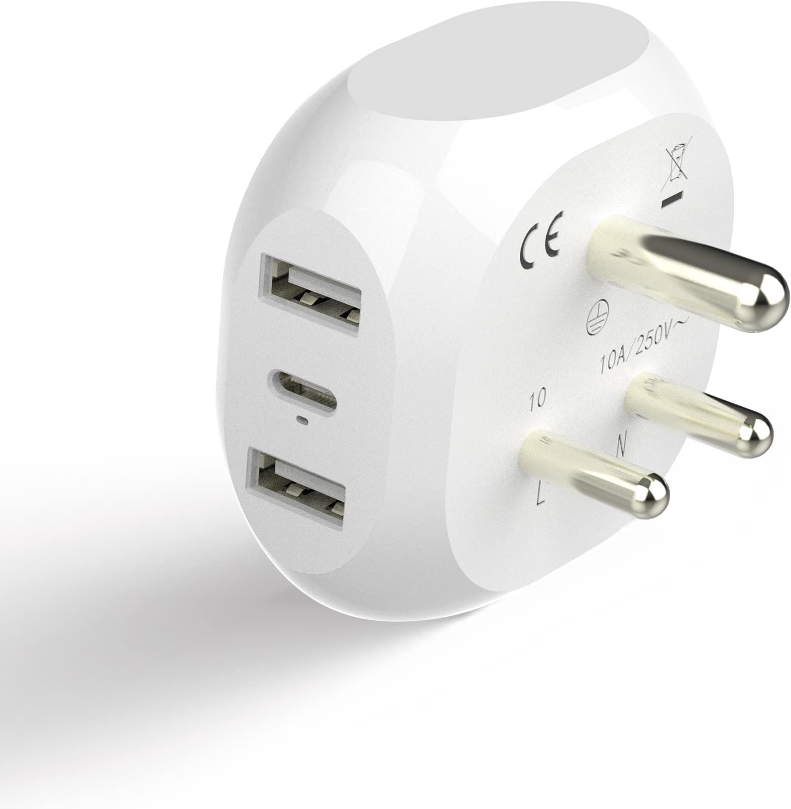 Amazon.com: Ceptics India, Nepal, Bangladesh Travel Adapter Plug with ...