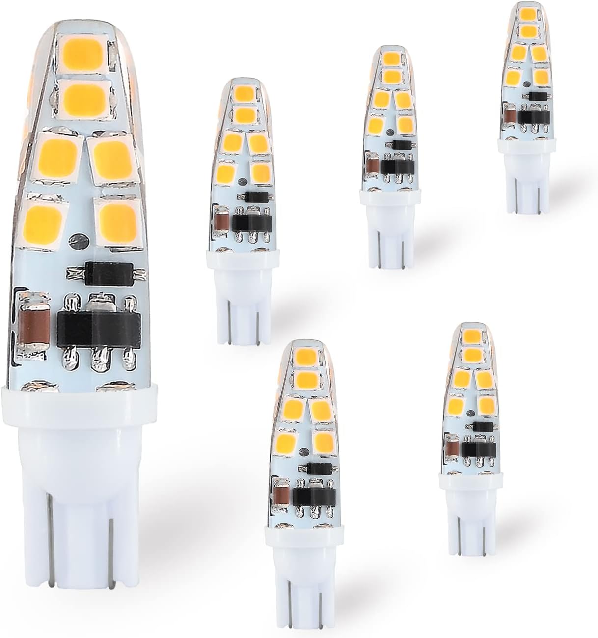 T5 T10 Wedge Base 2W LED Bulb 3000K Warm White for 12V 24volt Landscape ...