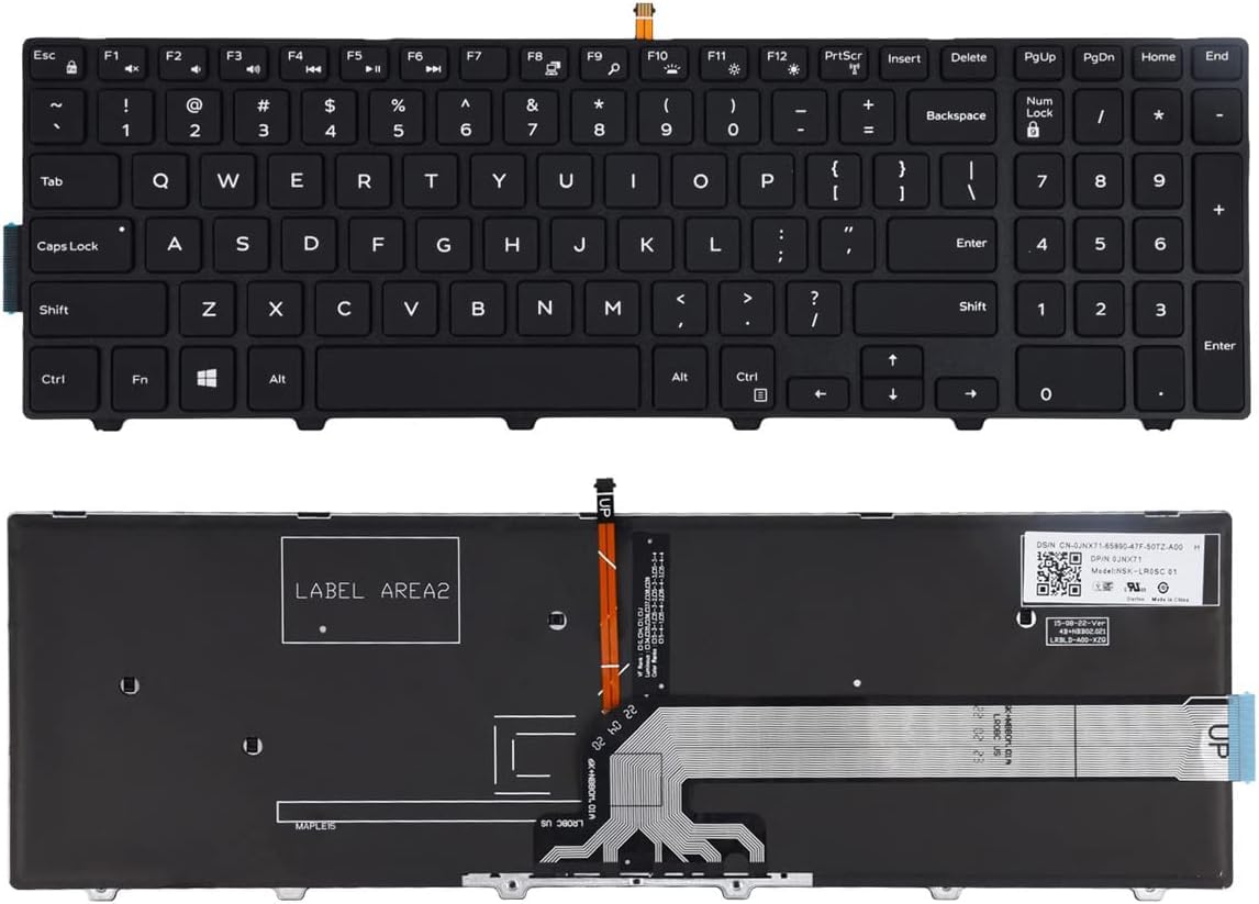 Wefly Laptop Keyboard for DELL INSPIRON 15 3000 5000 3541 3542 3543 ...