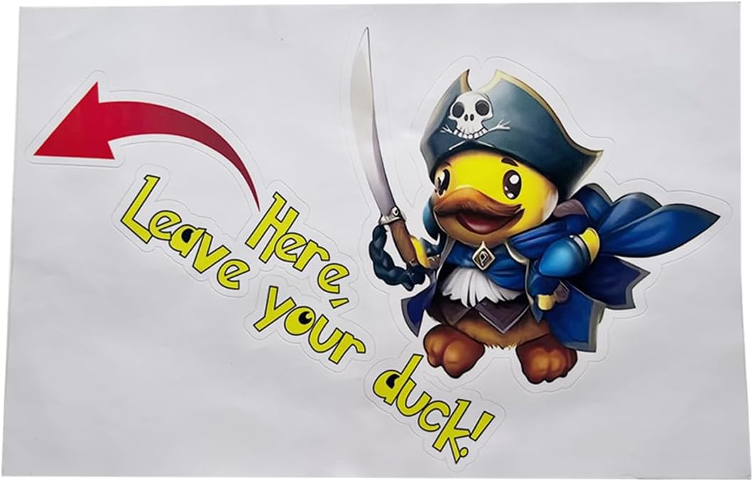 Amazon.com - No Duck Sticker - Made in The USA - Rubber Duck Decal ...