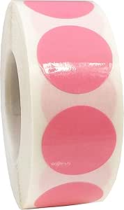 Laminated Pink Color Coding Labels for Organizing Inventory 0.75 Inch ...