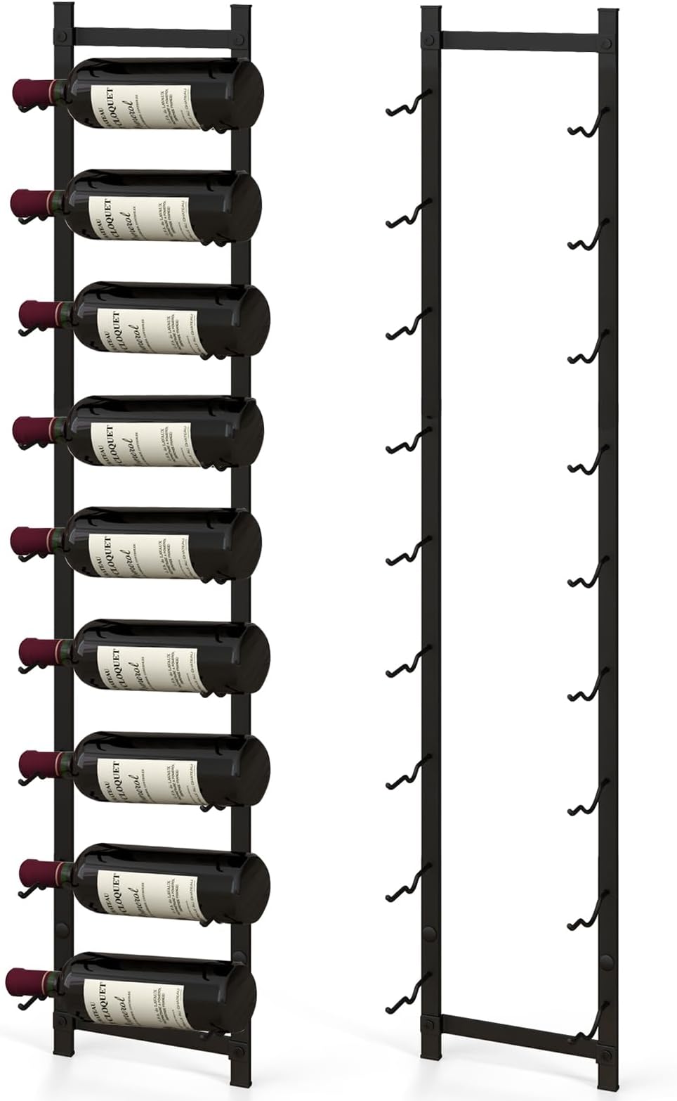 Amazon.com: GOFLAME Wine Rack Wall Mounted, Hanging Wine Display Rack ...