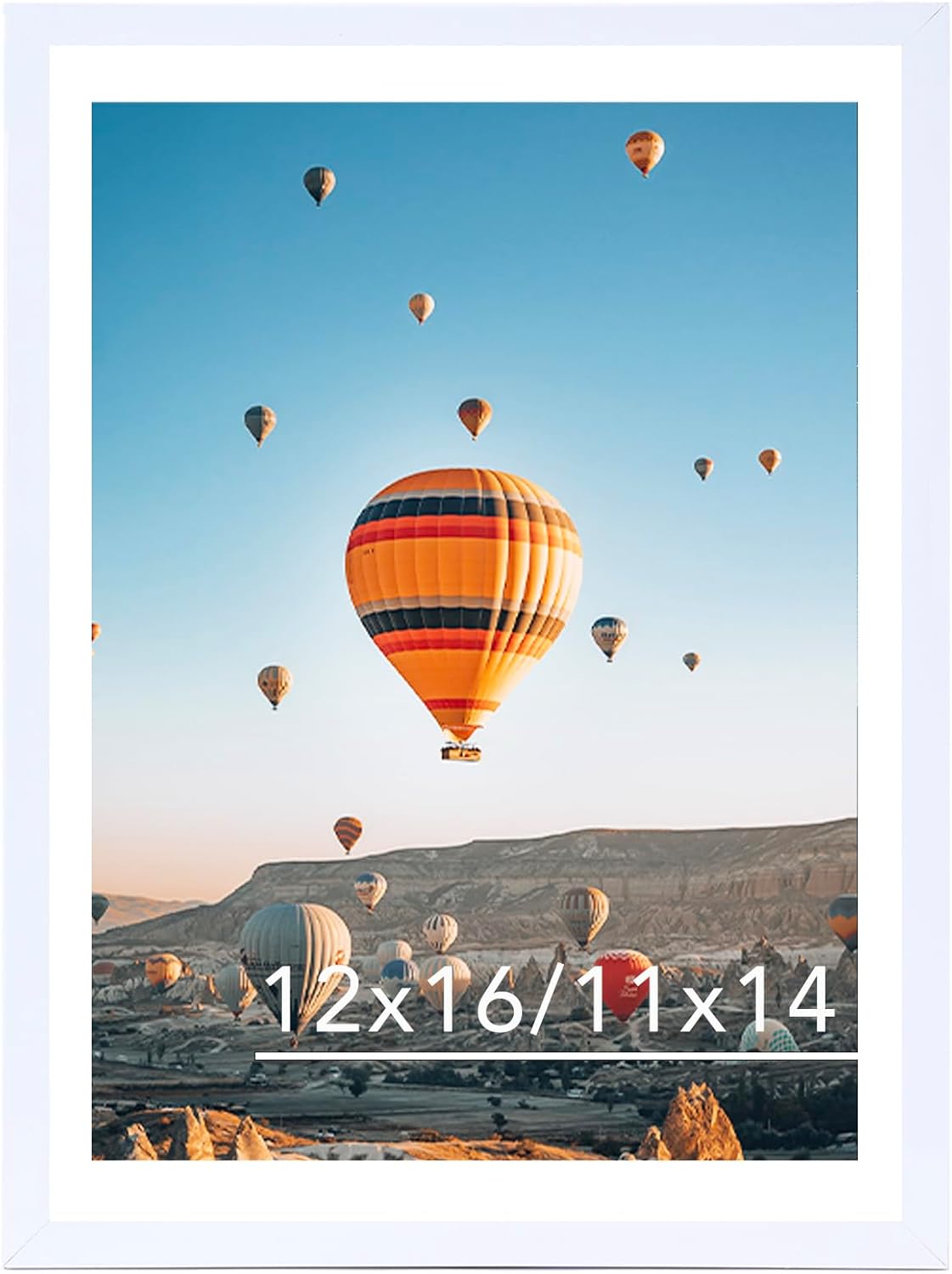 Amazon.com - JCJMY 12x16 Picture Frame White with 11x14 Mat, Display ...