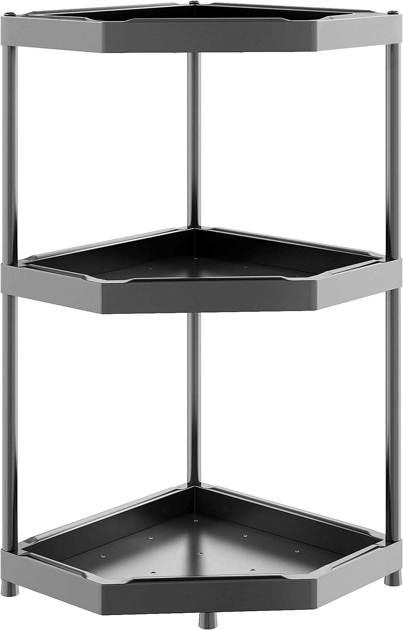Amazon.com: Giantex 2 Pack Corner Shelf Stand, 3-Tier Detachable Floor ...