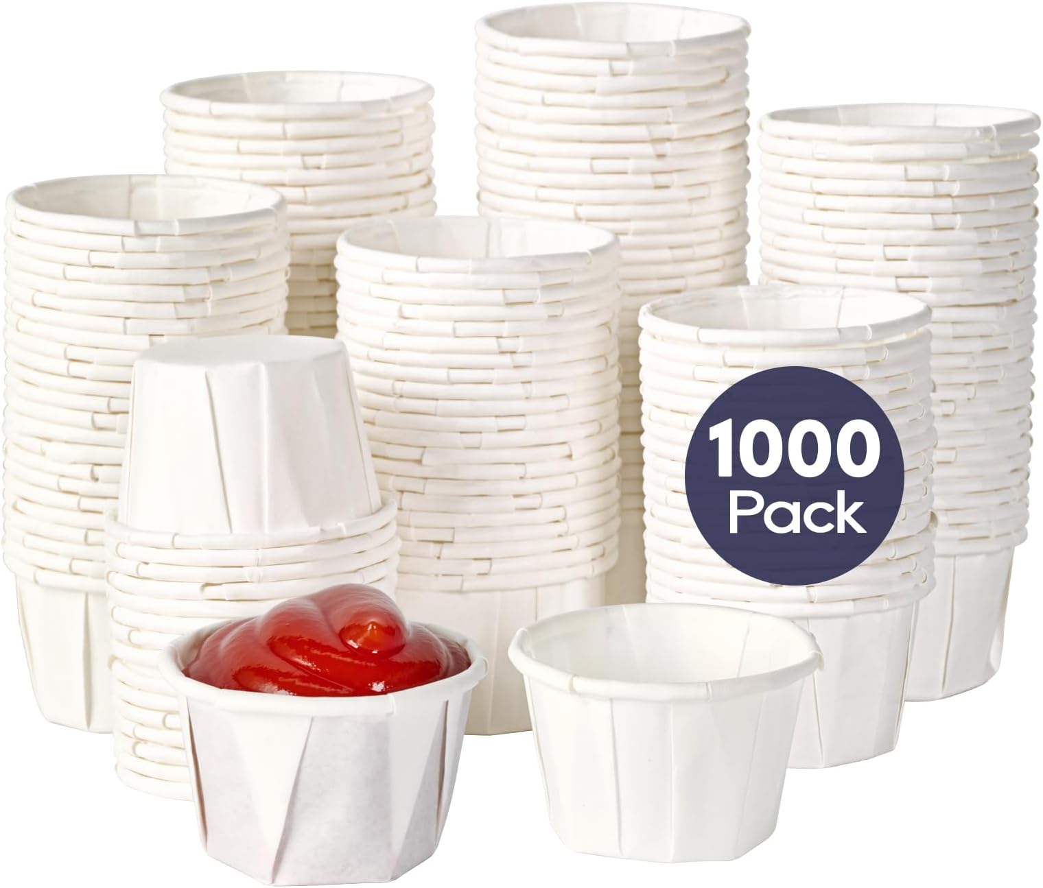 Amazon.com: NROZIET 1000 Pack Paper Sample Cups for Tasting, 0.5oz ...