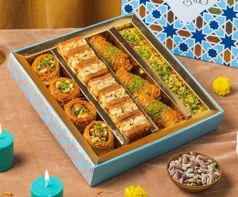 The Baklava Box Assorted Kunafa Made Using Dry Fruits Honey ...