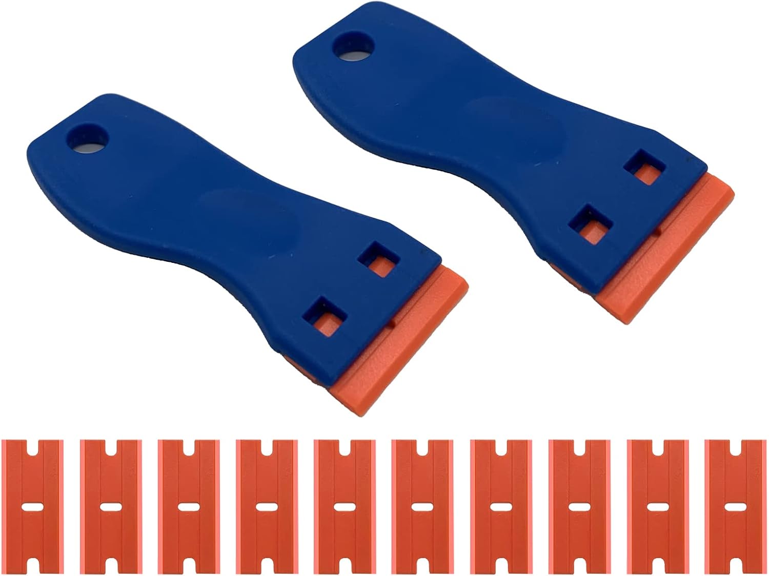Amazon.com: Plastic Razor Blade Scraper - 2 PCS Sticker Scraper Tool ...