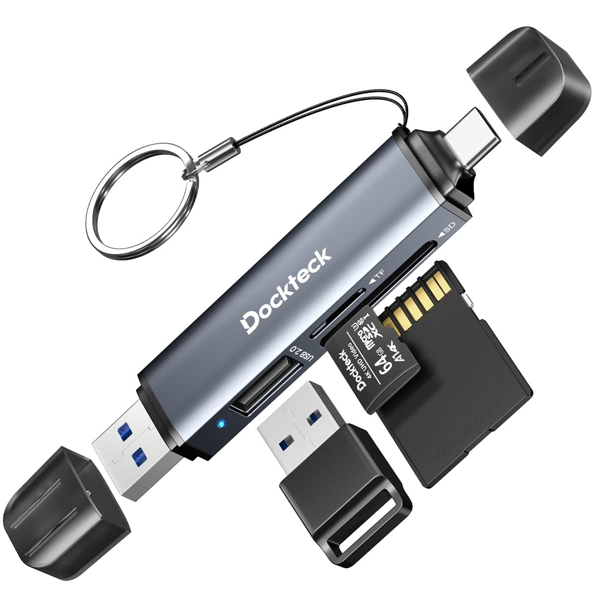 Amazon.com: Dockteck SD Card Reader, 5G Super Speed USB3.0 SD/TF Card ...