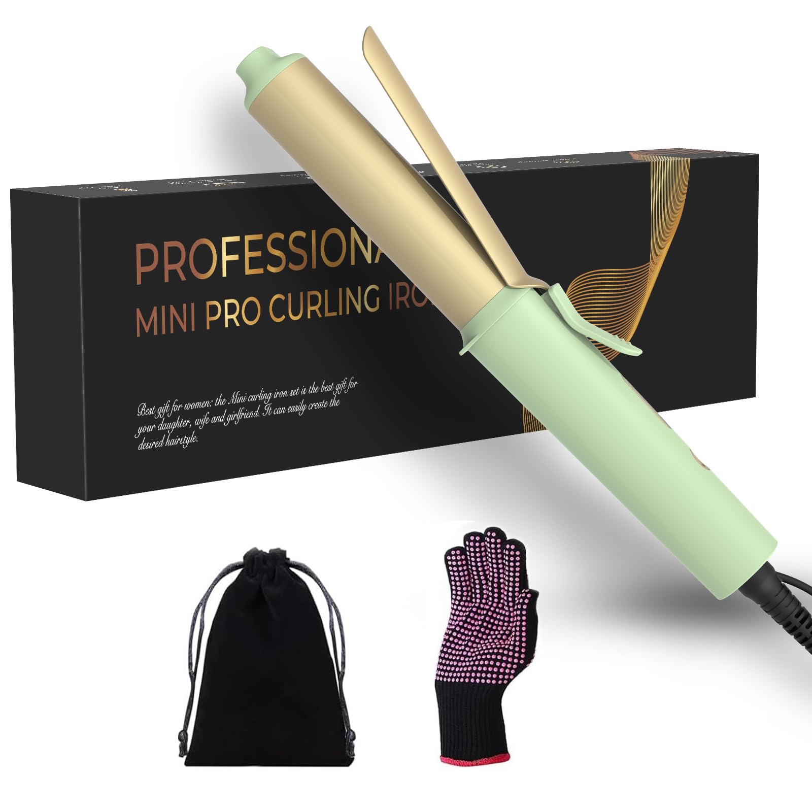 Mini Curling Iron 1 Inch, Small Barrel Curling Iron for Short Long Hair ...