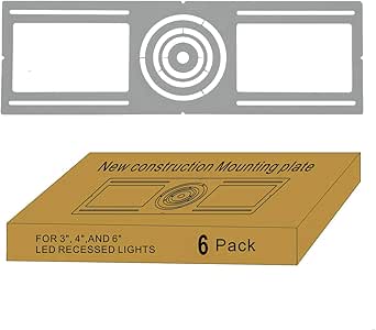 New Construction Mounting Plate 3-4-6 Inch LED Pot Lights Kit - Rough ...
