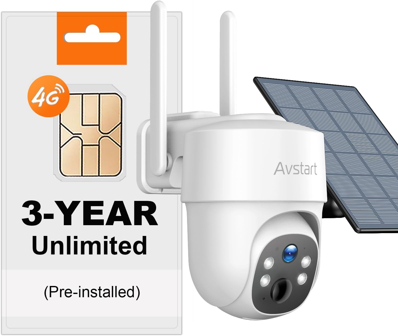 Amazon.com : KKB 4G LTE Cellular Security Camera, No WiFi Security ...